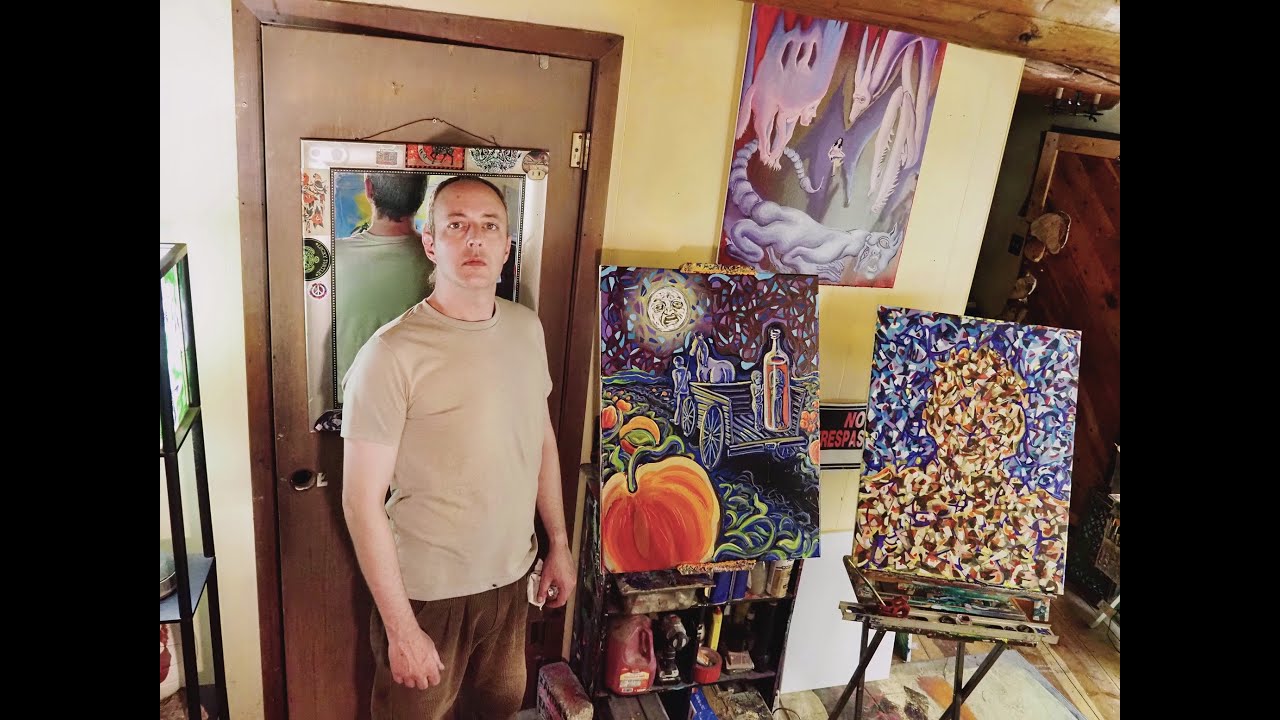 Opeth, prologue. pumpkin patch party (an apology). 24x30''. oil on ...