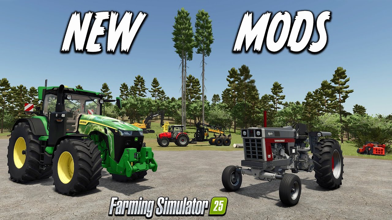 TREE B GONE is BACK?! MODS (REVIEW)?!! FARMING SIMULATOR 25 - YouTube