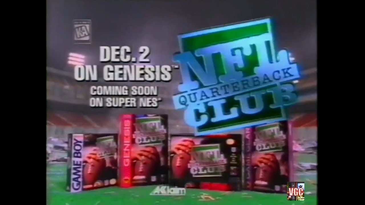 1994 NFL Quarterback Club SNES Genesis Commercial - YouTube