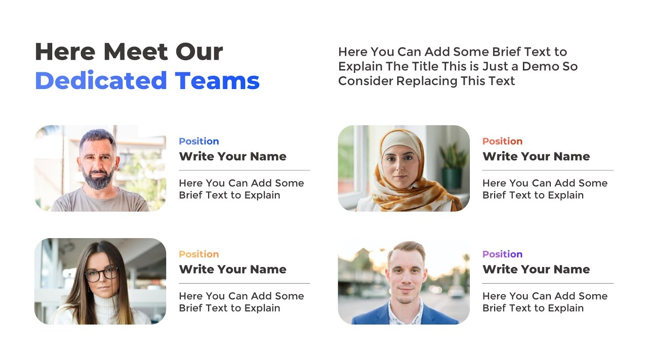 Free PowerPoint Animated Meet Our Team Template - YouTube