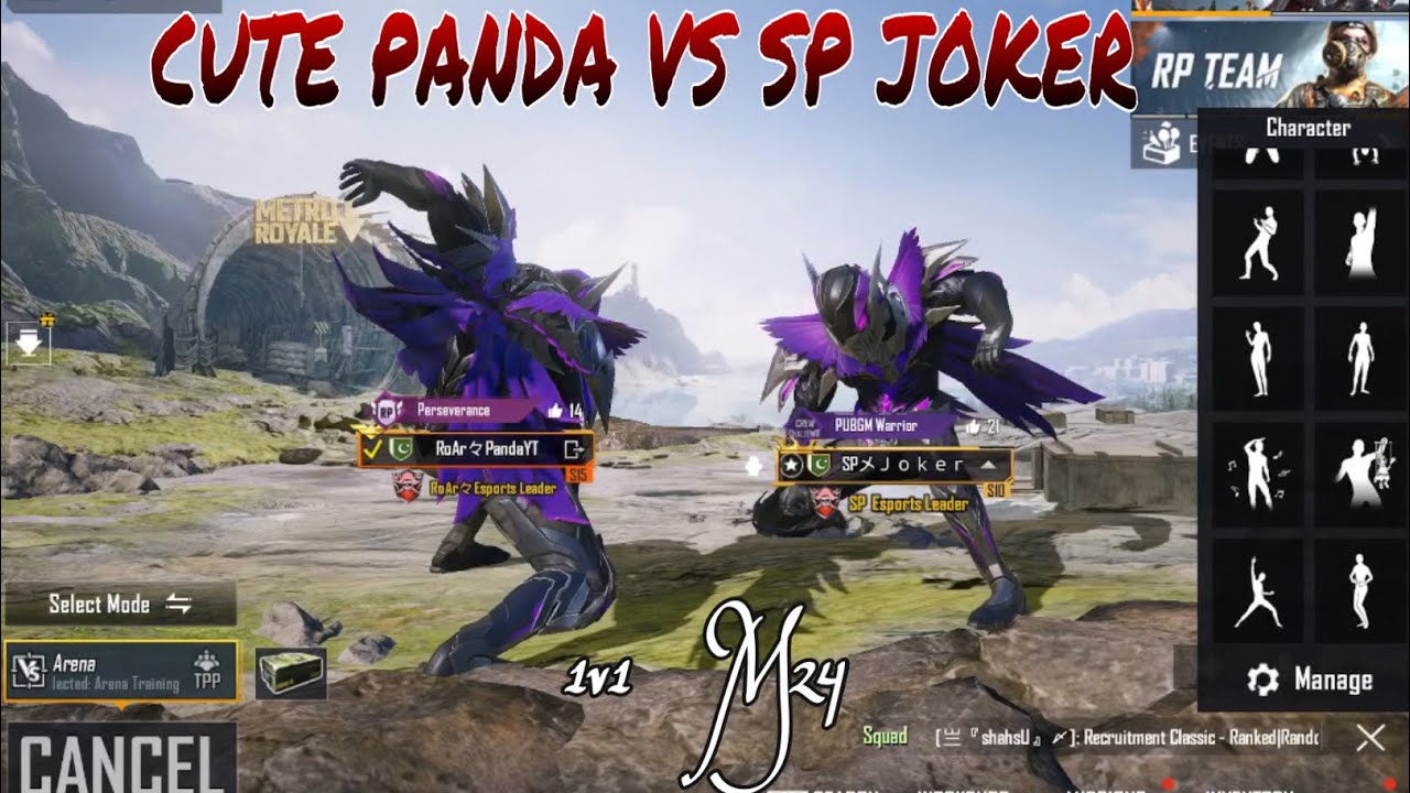 10 Years Old Cute Panda VS Sp Joker 1v1 friendly m24 | Cute Panda ...