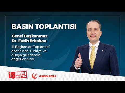 Genel Başkanımız Dr. Fatih Erbakan, il başkanları toplantısı öncesi basın açıklamasında bulunuyor.