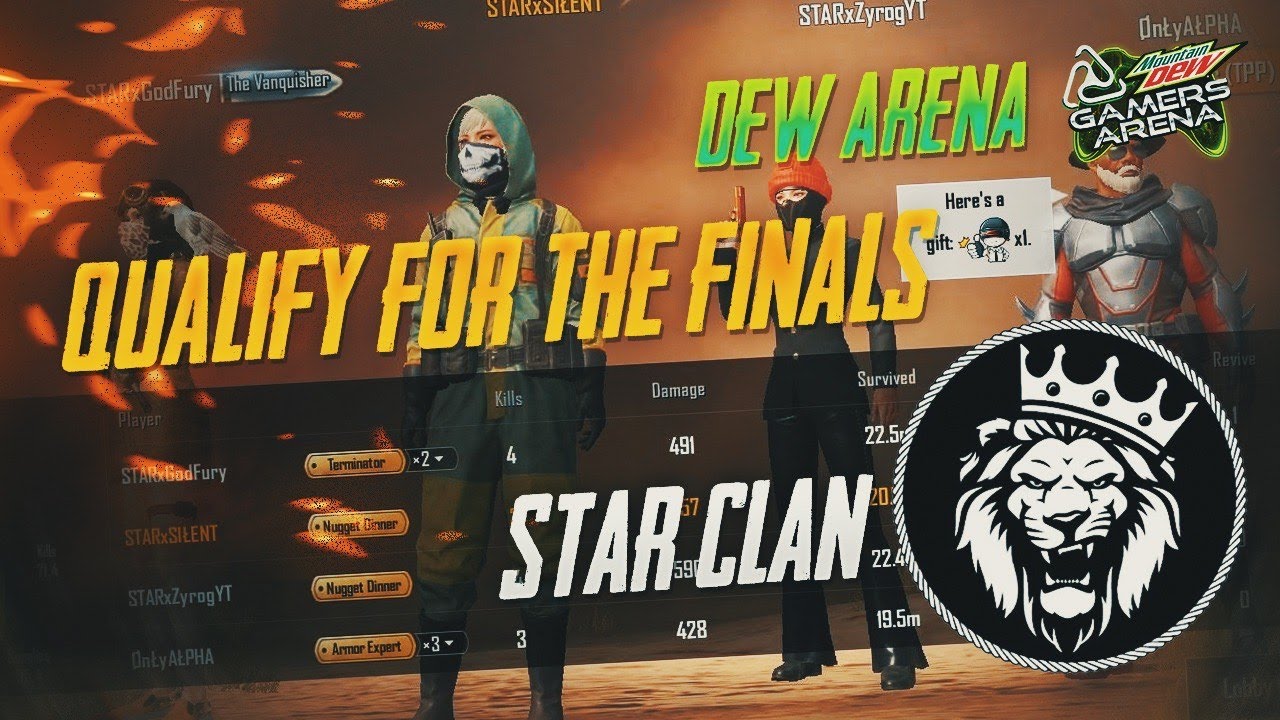 STAR CLAN QUALIFY FOR FINAL IN DEW GAMERS ARENA / SILENT YT - YouTube