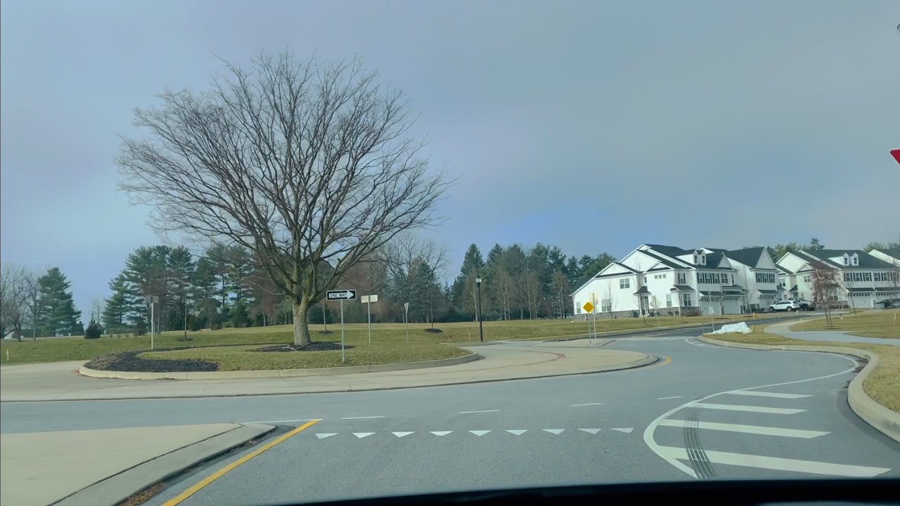 Trip #86 - Beautiful suburbs of Philadelphia in Winter - YouTube