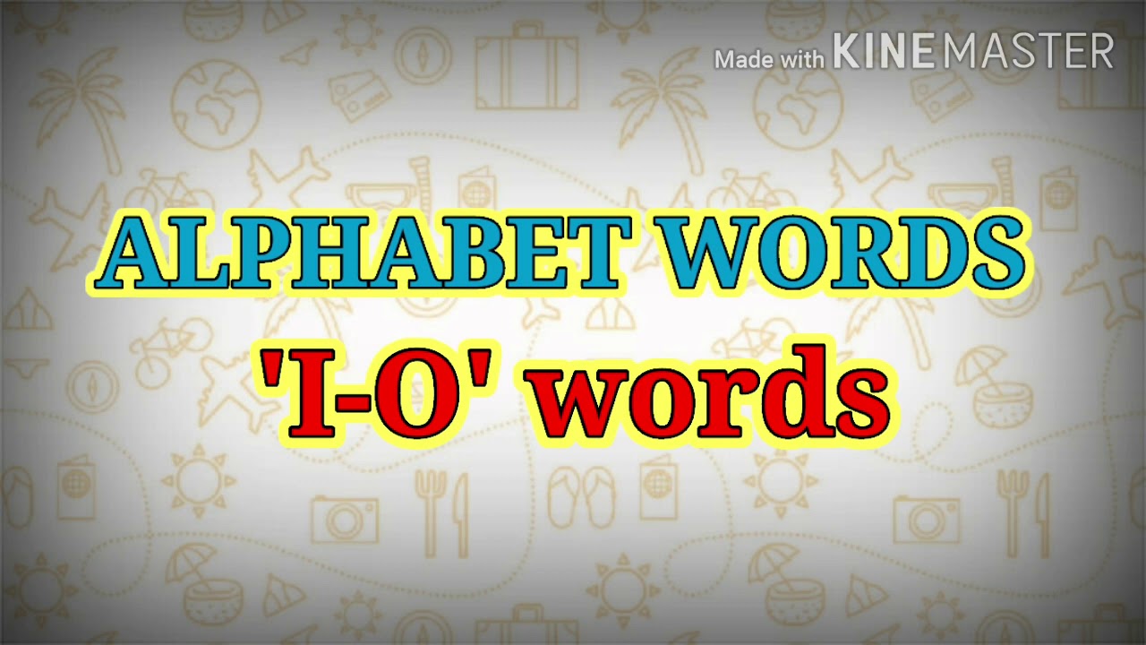 English alphabet letters(I-O) with words - YouTube