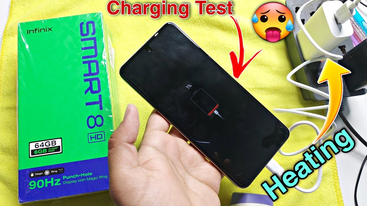 infinix smart 8 hd charging test 🥵 | infinix smart 8 hd battery charger ...