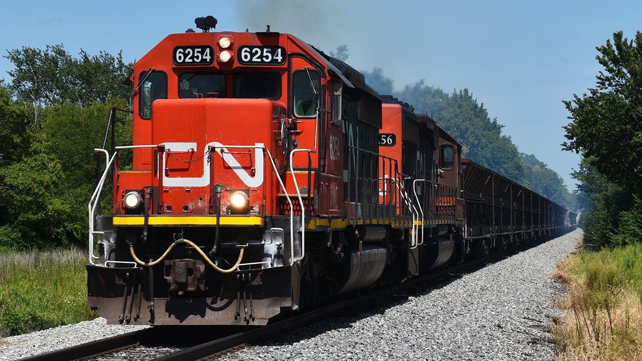 RARE IC SD40-2 Duo In Southern Illinois - YouTube