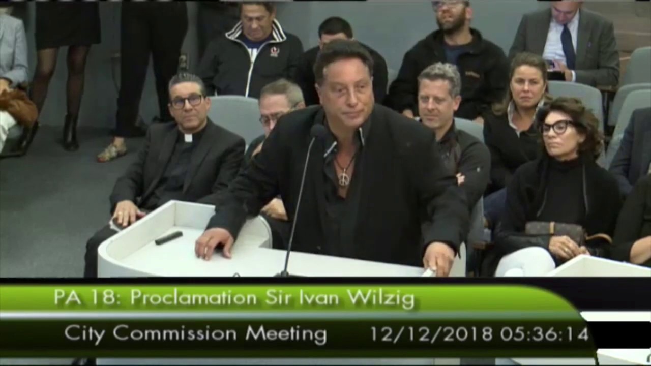 City of Miami Beach Proclaims "Sir Ivan Day" December 12th - YouTube