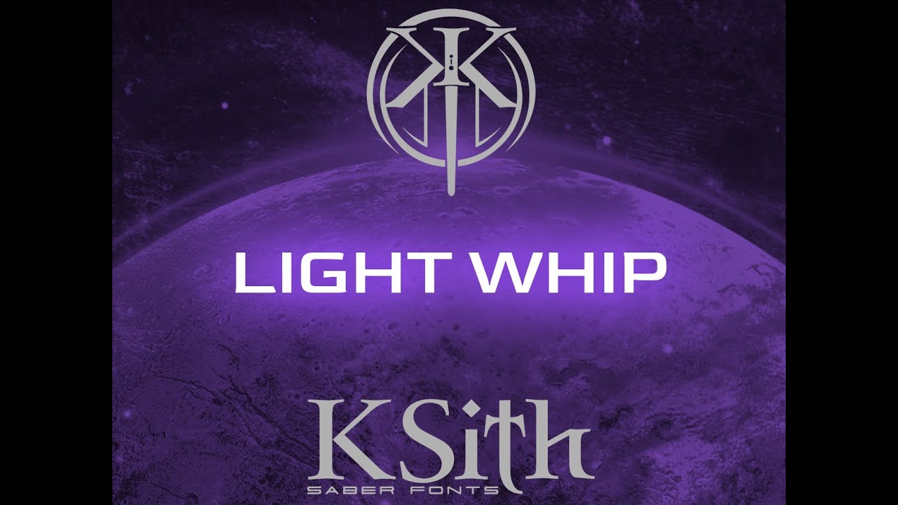 Light Whip - Saber Font Demo - (HD) - YouTube