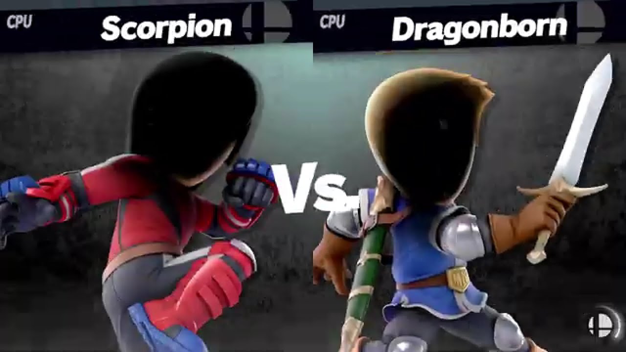 Super Smash Bros. Ultimate - Battle #871 Scorpion VS Dragonborn - YouTube