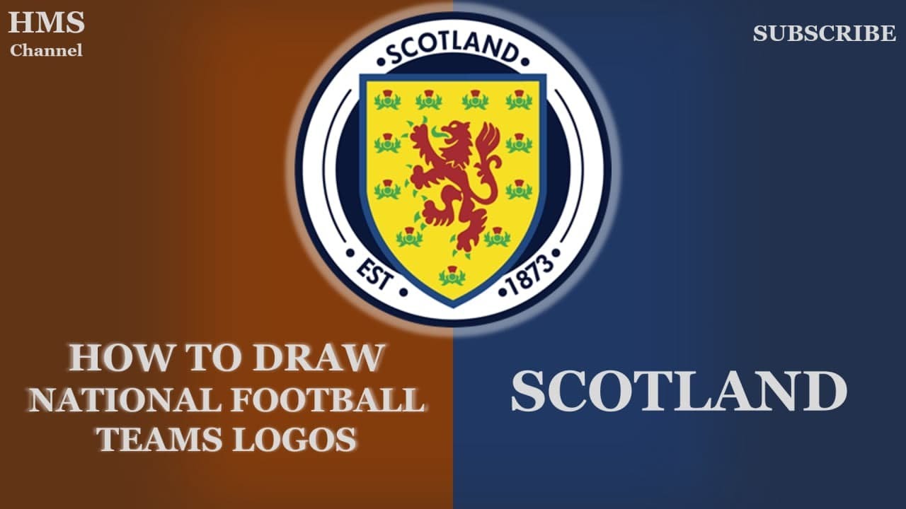 How to draw National Football Team Logos | Scotland - YouTube