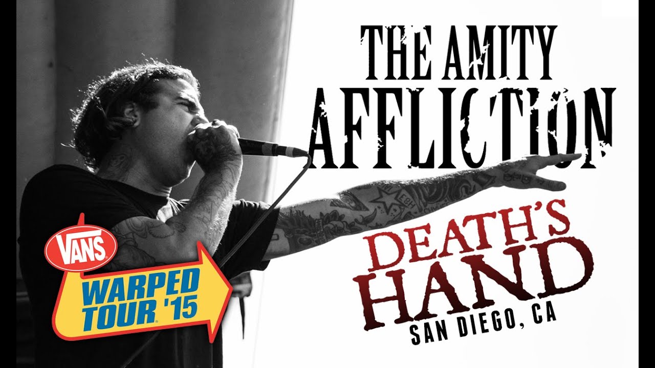 The Amity Affliction - "Death's Hand" LIVE! Vans Warped Tour 2015 - YouTube