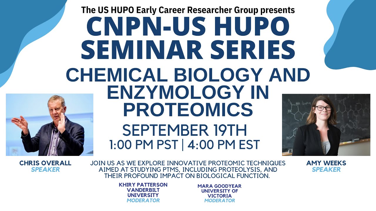 CNPN US HUPO Series: Chemical Biology and Enzymology in Proteomics - YouTube