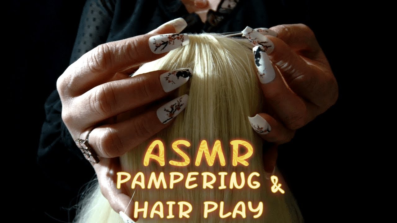 ASMR on Wig | Pampering You for an Hour w/ Combing, Scalp Massage ...