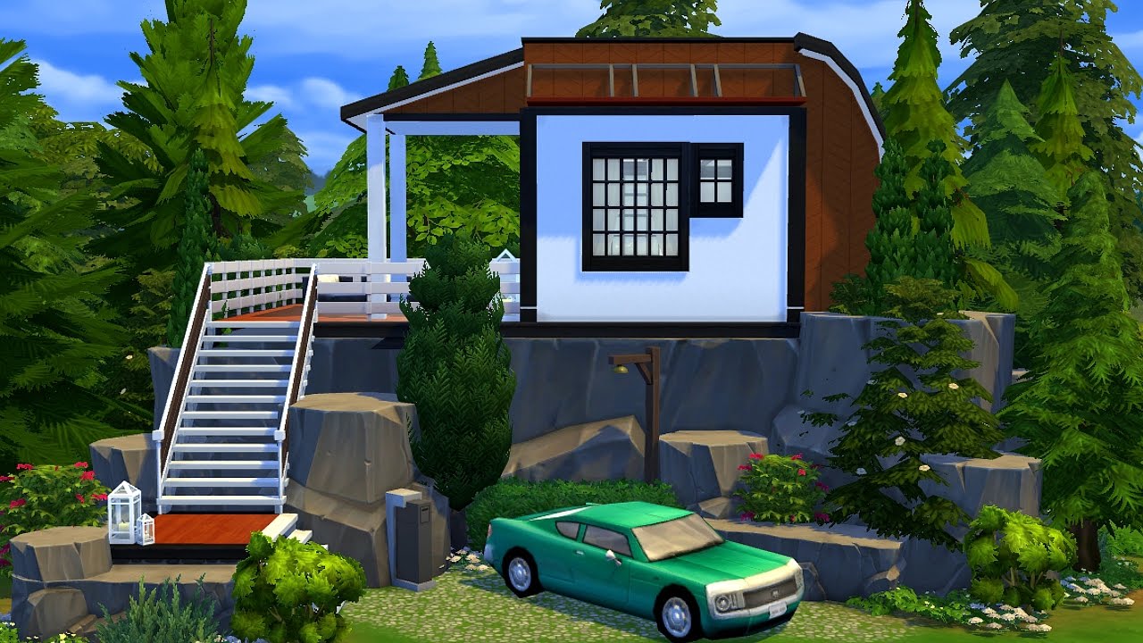 The Sims 4 - MOUNTAIN MICRO HOME | Speed Build - YouTube