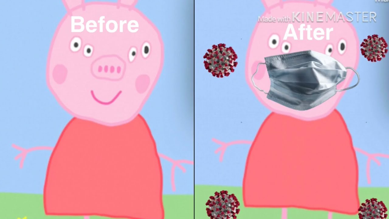 Peppa Pig Characters Reimagined With COVID-19 - YouTube