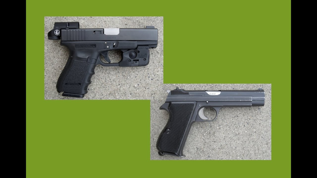 Tricked Out Glock 19 and SIG P49 / P210 - YouTube