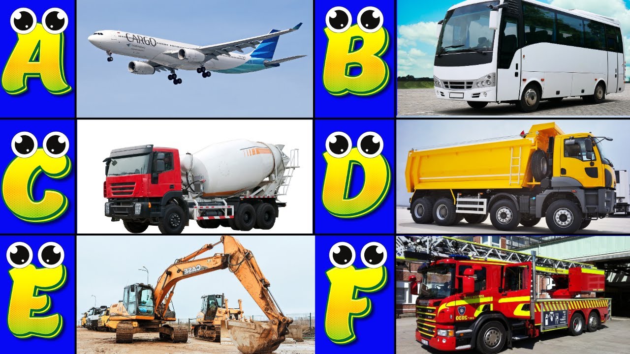 A to Z of Vehicles for Kids 🚗 ️ Fun Transport Alphabet Poem Educational ...