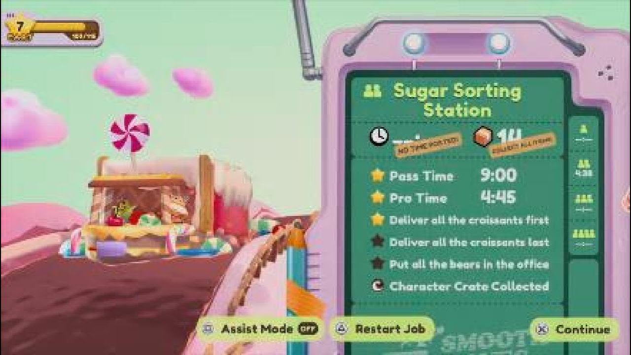 Moving Out 2 Sugar Sorting Station All Optional Objectives - YouTube