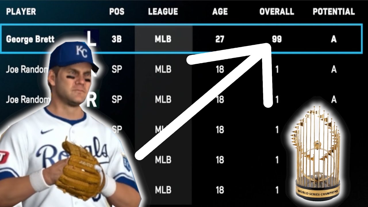 I put GEORGE BRETT in a 0 OVERALL LEAGUE and it *BROKE* the GAME ...