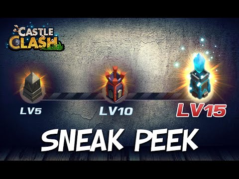Level 15 Walls Sneak Peek Castle Clash - YouTube