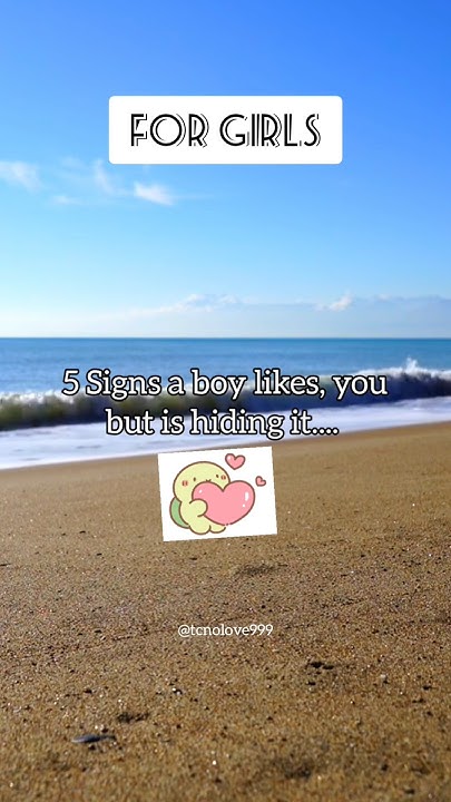 5 Signs a boy likes you, but hides it... Boys Fact ♂️... #psychologyfacts #facts #relatable # ...