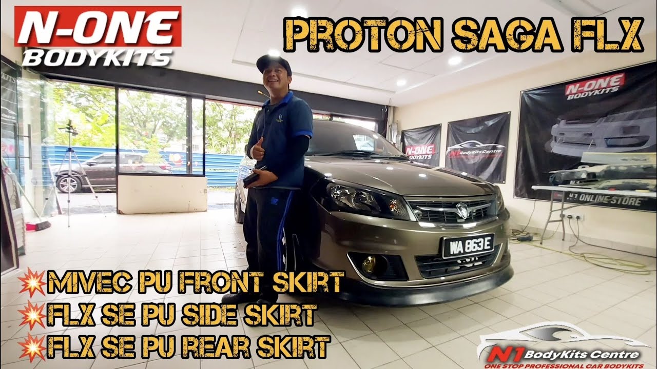 proton saga flx mivec pu front skirt se pu side skirt se pu rear skirt ...