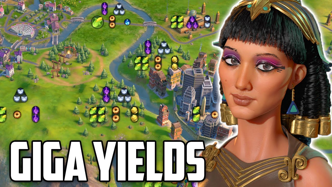 The NEW Cleopatra's Yields are BUSTED - Civ 6 Egypt Leader Pass - YouTube