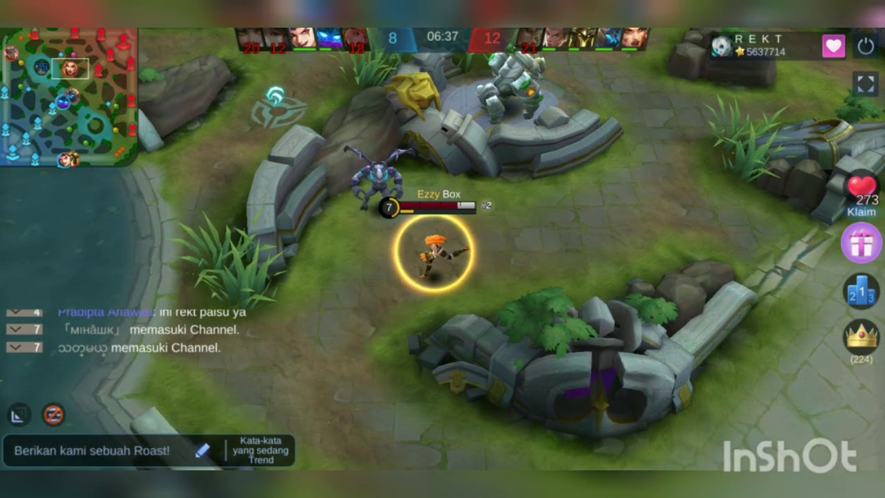 EVOS FULL TEAM DI UJII SQUAD MALAYSIA , MOBILE LEGEND - YouTube