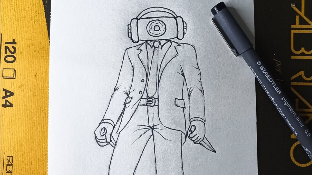 How to Draw The DARK SPEAKERMAN (ASSASSIN) | Skibidi Toilet 63 - YouTube