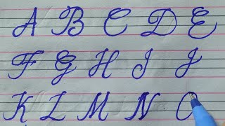 English cursive capital letters|| how to improve handwr... | Doovi