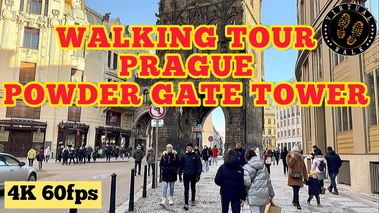 PRAGUE POWDER GATE TOWER VIRTUAL WALK TOUR - YouTube