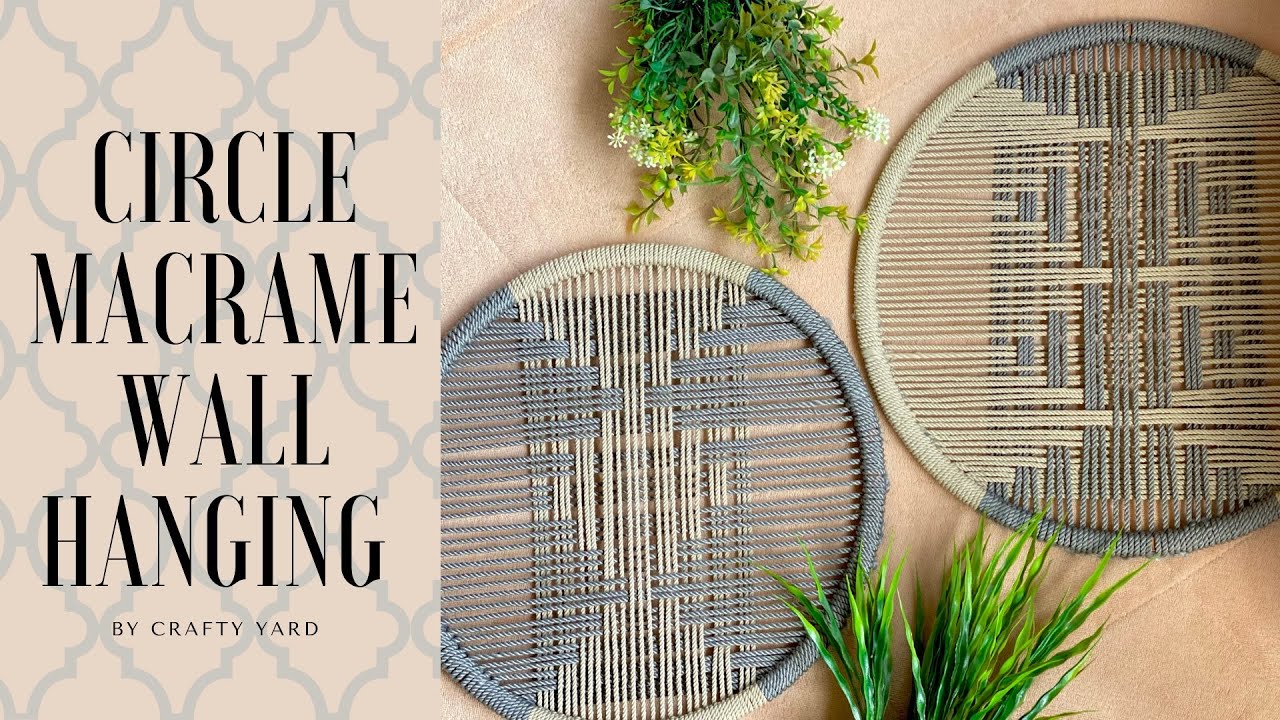 Circle Macrame Wall Hanging Tutorial l Boho Style l HOME DECORATION ...