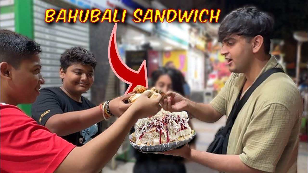 Try kiya Mumbai ka Viral Bahubali Sandwich - YouTube