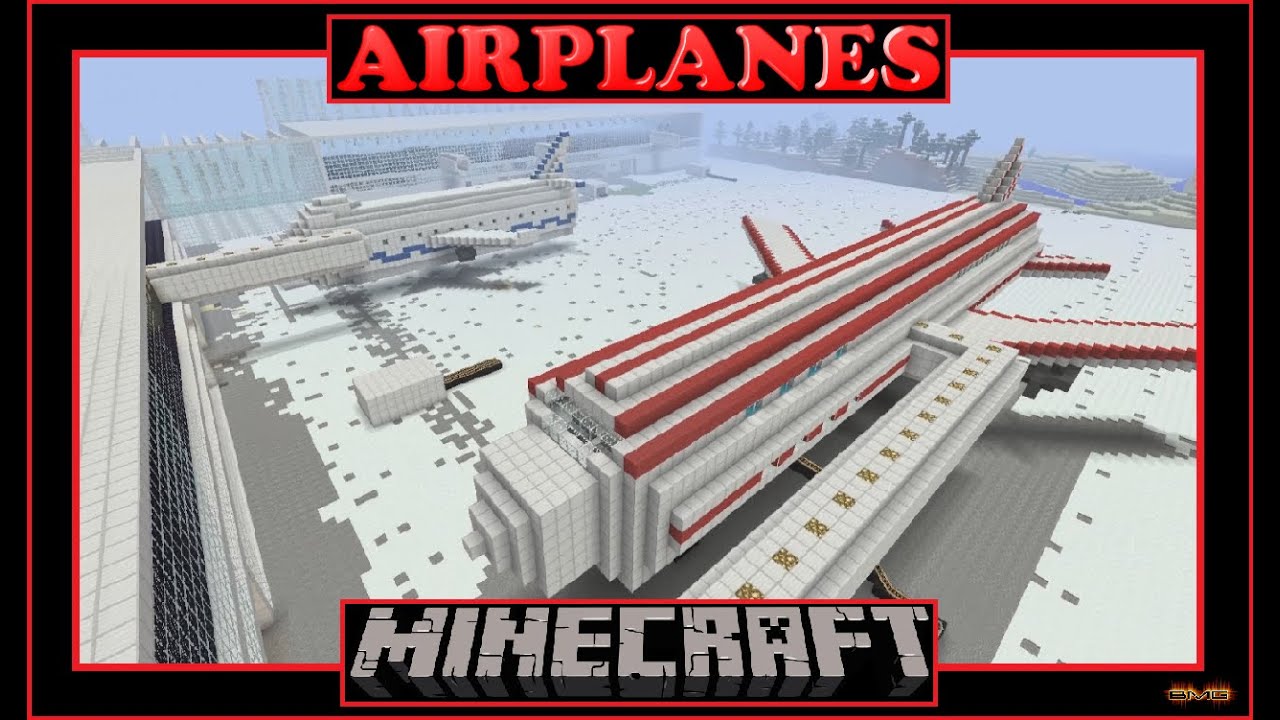 How To Make A Plane In Minecraft - Big Airplane Tour - YouTube