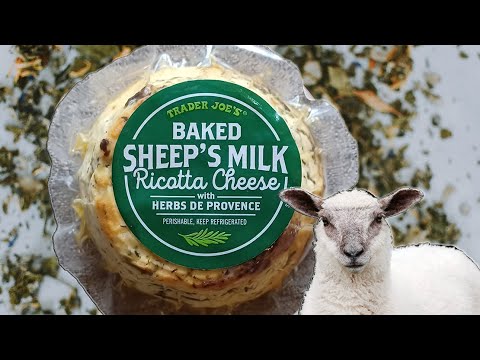Trader Joe's Baked Sheep's Milk Ricotta Cheese Review - YouTube