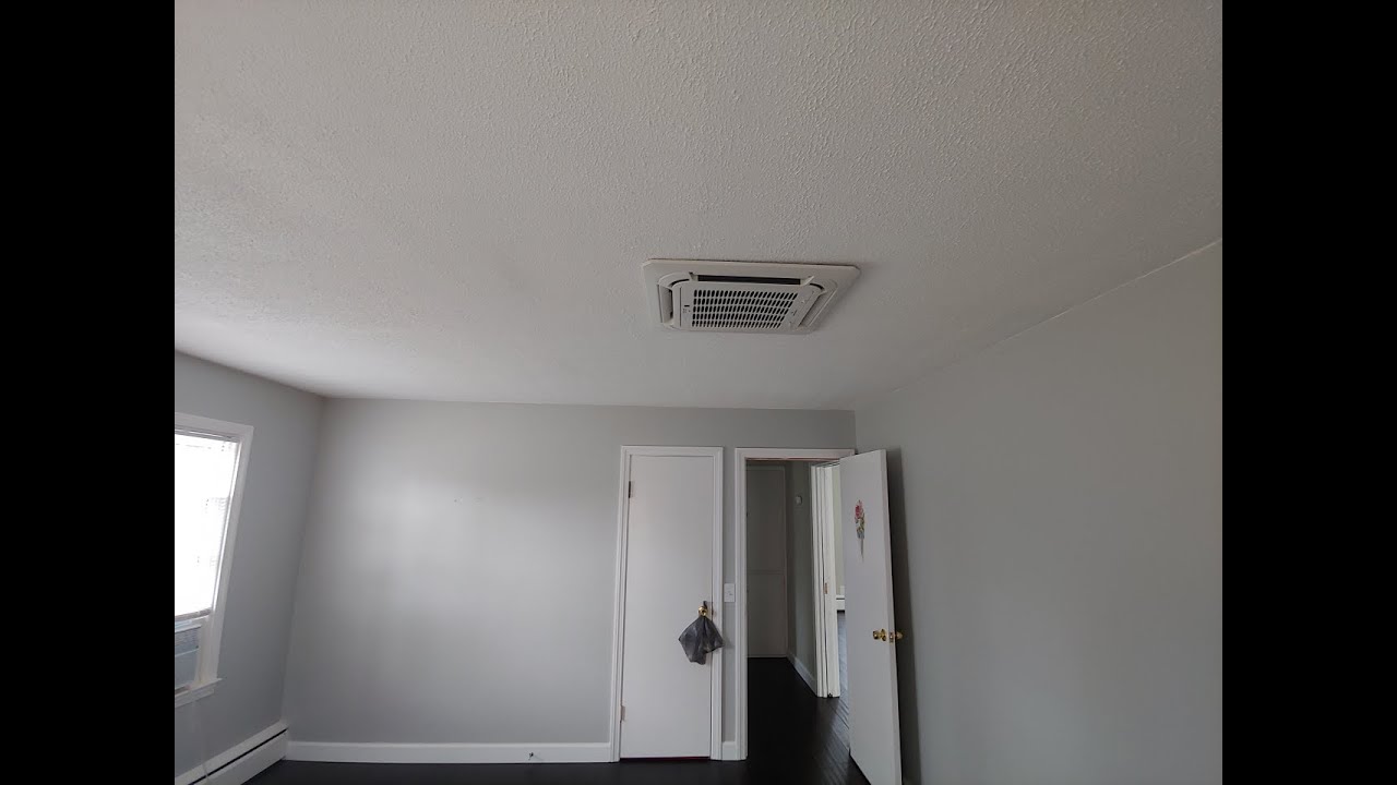 Ceiling Cassette Minisplit Installation - YouTube
