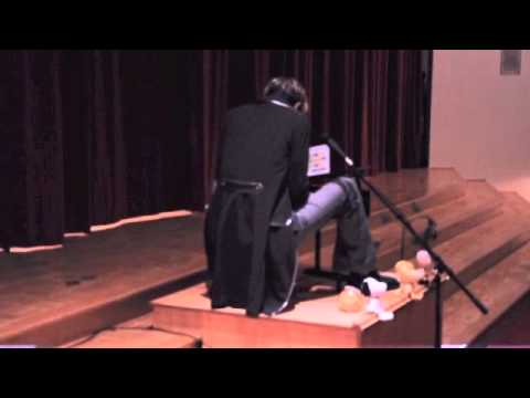 Playing Linus and Lucy on the toy piano in concert - YouTube