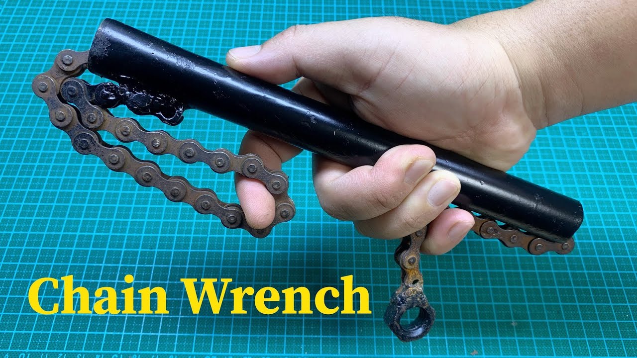How To Make A Chain Wrench | Homemade DIY Tool - YouTube