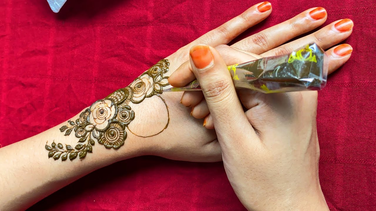 Latest back hand mehndi design || henna design || Tamanna's henna - YouTube