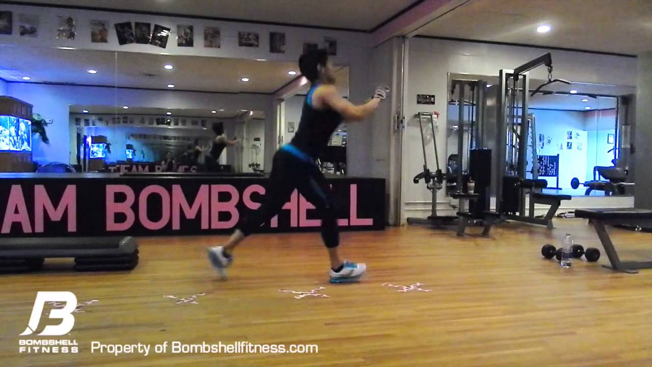 Bombshell Fitness - Switch Lunge - YouTube