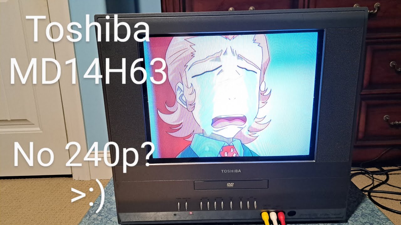 Toshiba MD14H63 CRT TV/DVD Combo Overview, SD set but no 240p? - YouTube