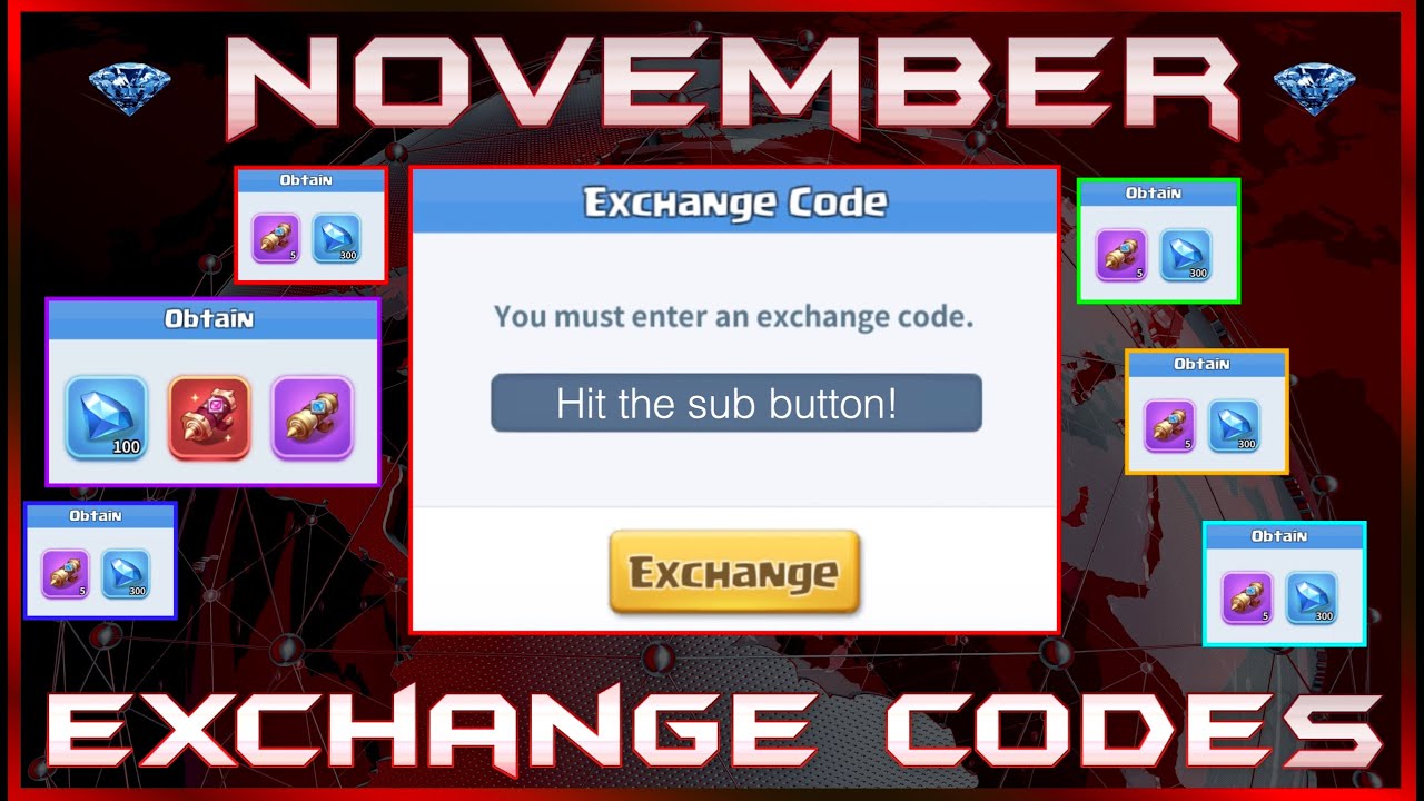All November Exchange Codes so far! | Hero Clash Codes - YouTube