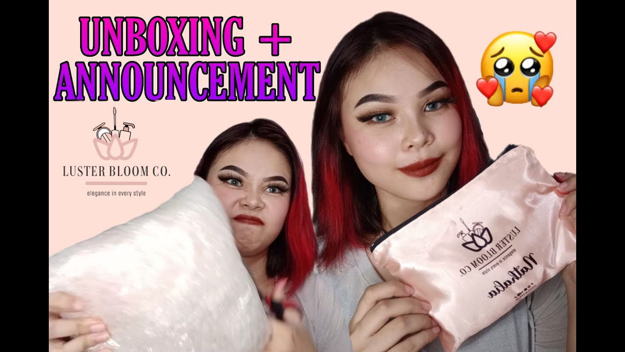 UNBOXING PR PACKAGE FROM LUSTER BLOOM CO. 👉🥺👈 - YouTube