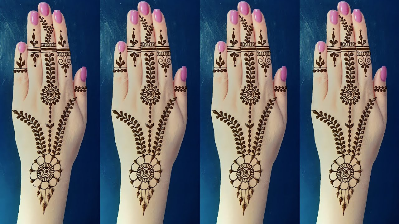 Unique Leaf Mehndi Design 🔥 2024 | Leaf Mehndi | Simple Mehndi design ...