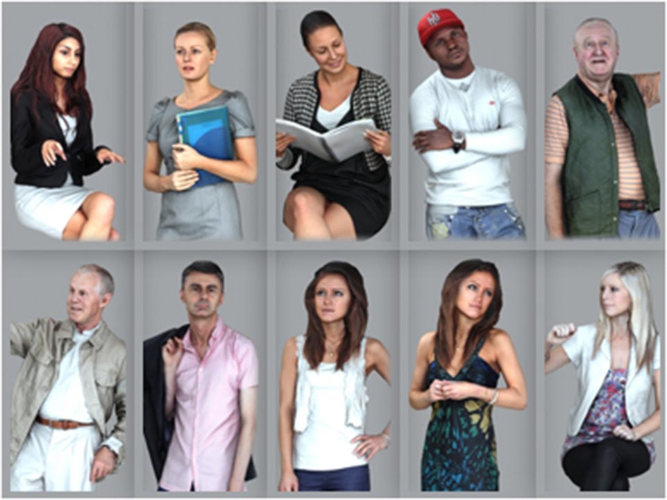 3D Human Model: Bundle of Realistic Humans for 3ds Max, Cinema 4D ...
