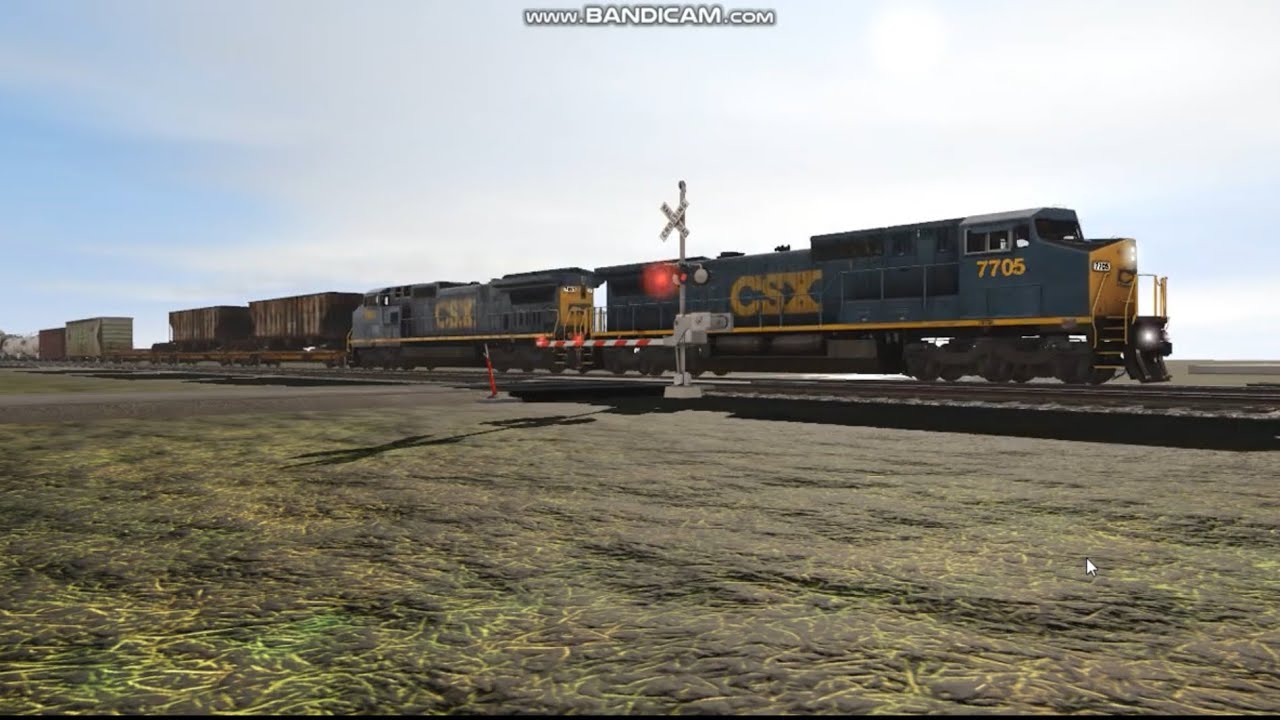 TRS19 CSX Manifest with scrap hoppers - YouTube