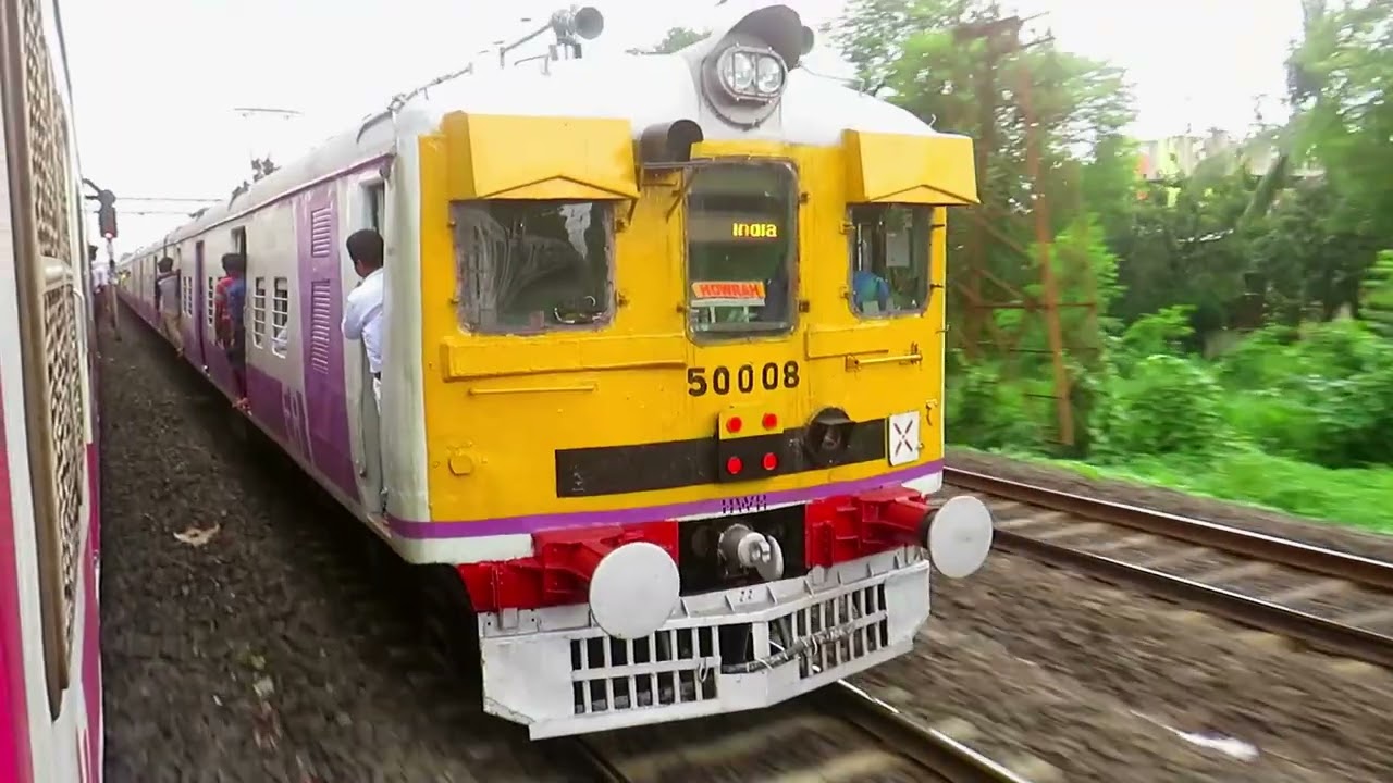 Medha Vs ICF Rake.Bandel Howrah Local SRE Local Parallel Running In ...