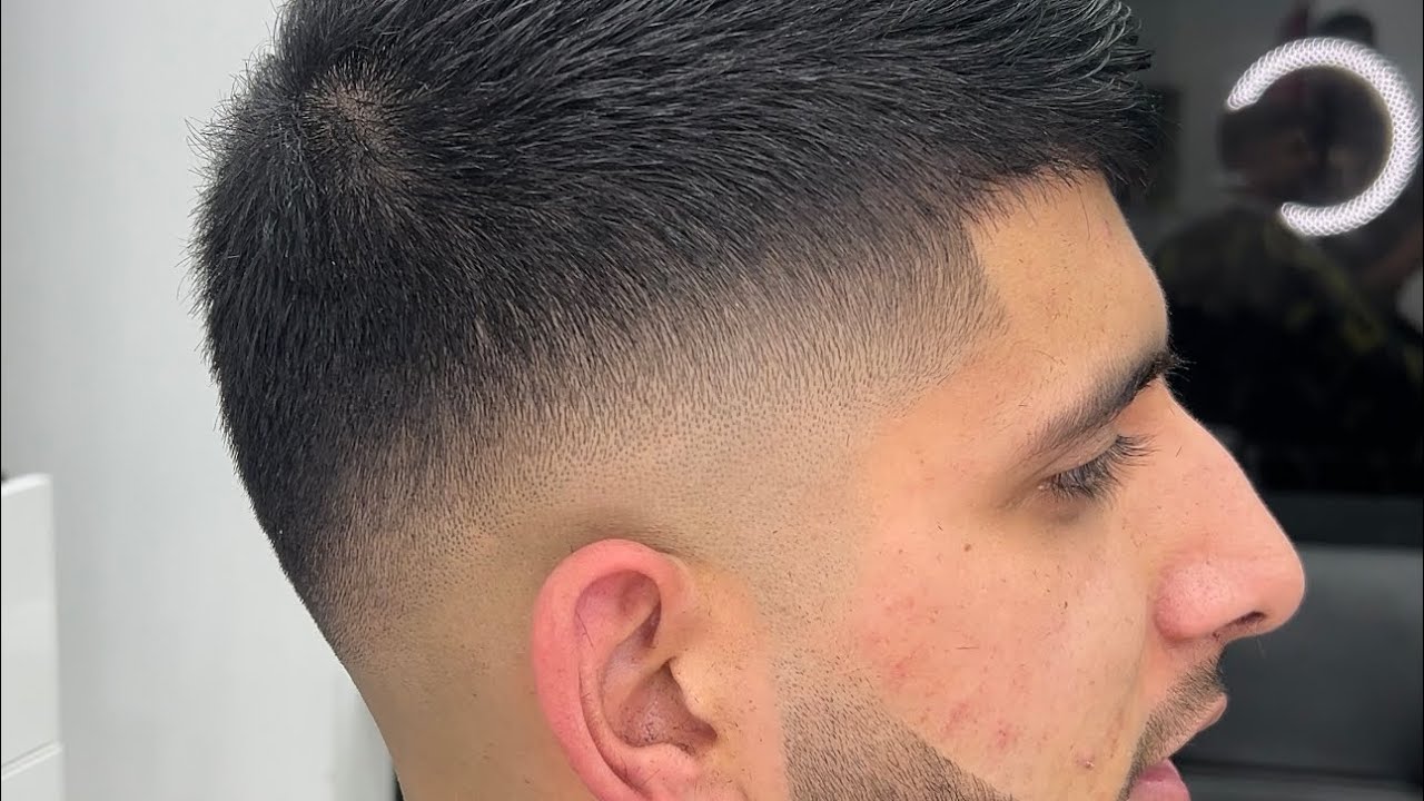 Haircut tutorial teaching how to do a half fade #hair #reels #hairstyle ...