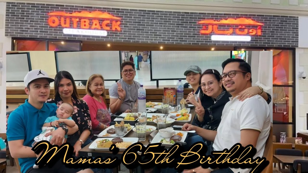 Mama's Birthday Dinner I Outback Steakhouse | Happy OFW Family - YouTube
